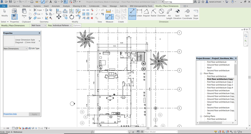 REVIT_3D Rendering of a House plan_Project 1 : Skill-Lync