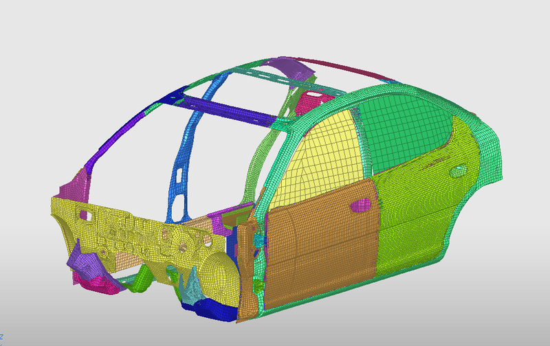 Side Crash Analysis of Car using HyperCrash and RADIOSS : Skill-Lync