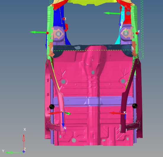 Frontal Crash Neon BIW using Radioss : Skill-Lync