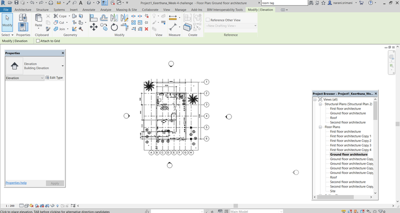 REVIT_3D Rendering of a House plan_Project 1 : Skill-Lync