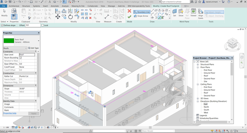 REVIT_3D Rendering of a House plan_Project 1 : Skill-Lync