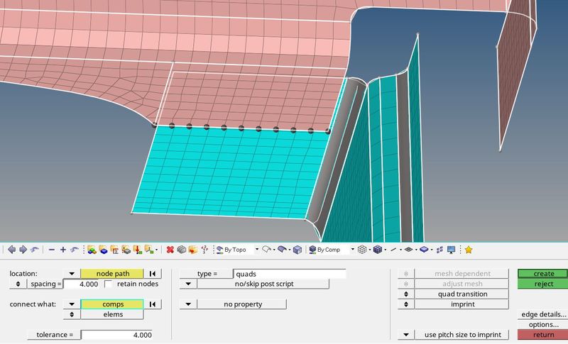 Creating the Connectors between the components by using HYPERMESH : Skill-Lync