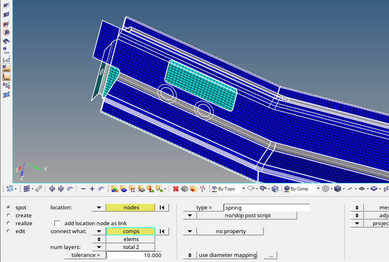 Creating the Connectors between the components by using HYPERMESH : Skill-Lync