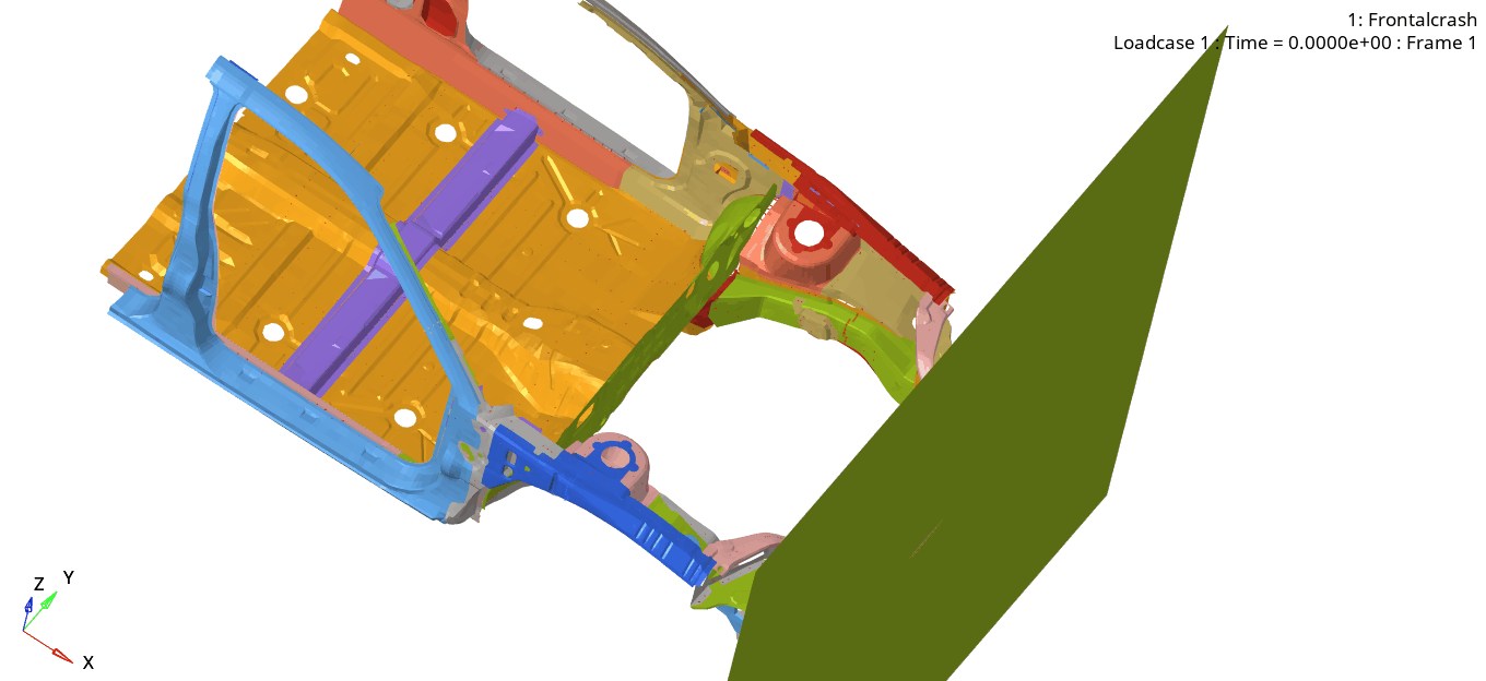 Frontal crash BIW : Skill-Lync
