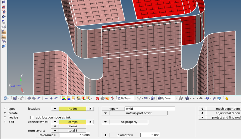 Creating the Connectors between the components by using HYPERMESH : Skill-Lync