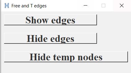 Creating a widget to show/hide free and T-edges in Hypermesh using TCL/TK : Skill-Lync