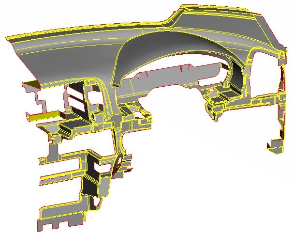 Pre-processing of dashboard of a car for NVH in ANSA : Skill-Lync