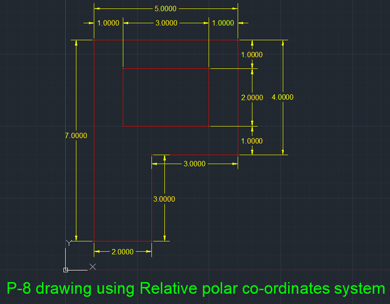 AutoCAD_Drafting images by Coordinate System Methods_Week 1 : Skill-Lync