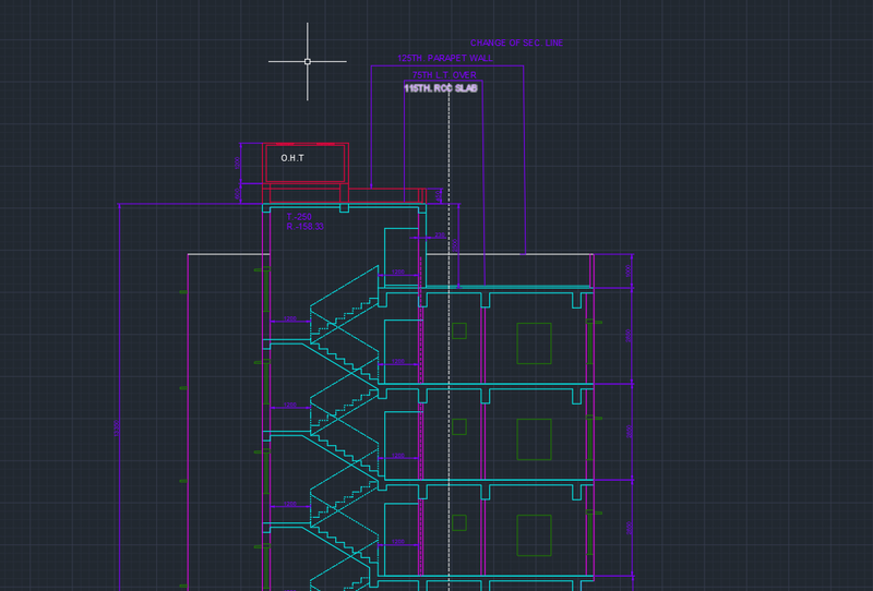 Creating a Layout, Section and Elevation with dimensions using AutoCad ...