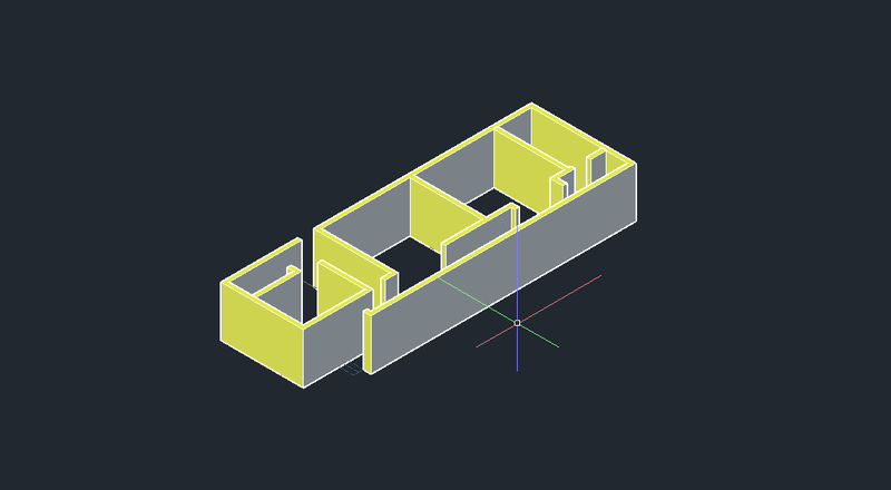Creating a 3D rendered model for a Residential Building in AutoCad ...