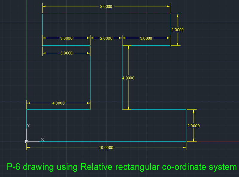 AutoCAD_Drafting images by Coordinate System Methods_Week 1 : Skill-Lync