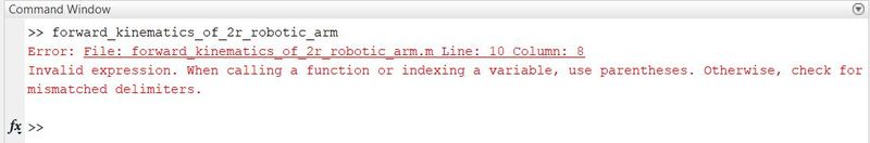 Forward Kinematics of 2R Robotic Arm Manipulator : Skill-Lync