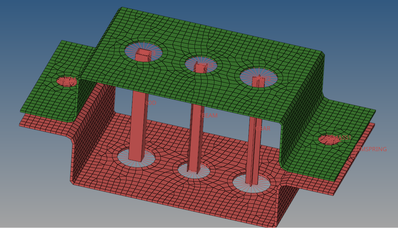 Basic pre-processing operations on a bracket model using Hypermesh ...