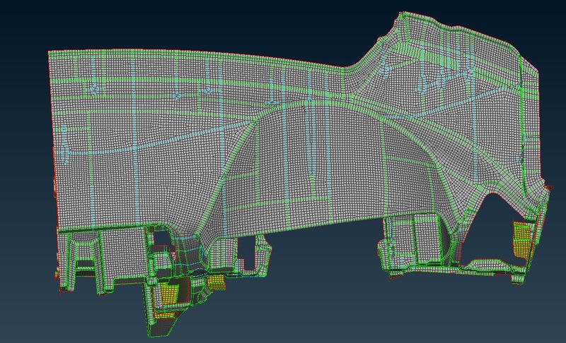 IP Trim Mid-surface Extraction and Meshing : Skill-Lync