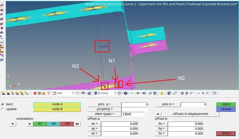 Meshing and Creating 1D Element by Using Hyperworks - Optistruct solver : Skill-Lync