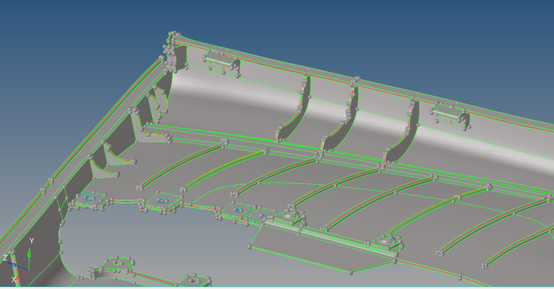 2D Shell Meshing of the CAR side door inner panel for component level ...