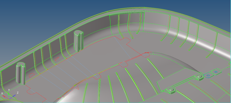 2D Shell Meshing of the CAR side door inner panel for component level ...