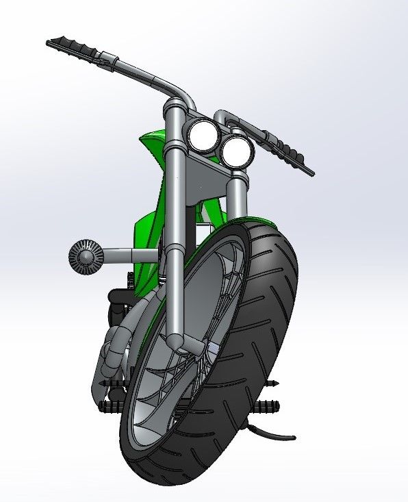 Photo Realistic Rendering of an american chopper and complete design ...