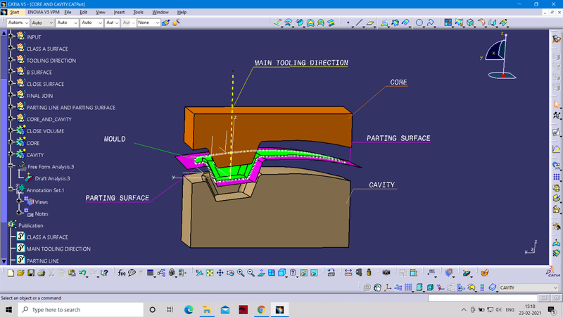 Week 8 - Challenge 5 - Core & Cavity Design : Skill-Lync