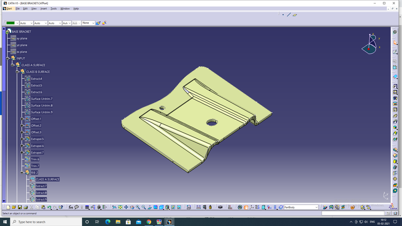Week 8 - Challenge 2 - Base Bracket Design : Skill-Lync