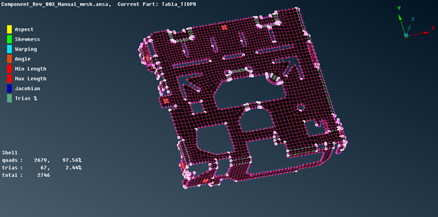 Meshing Comparison of a sheet metal component using Manual meshing ...