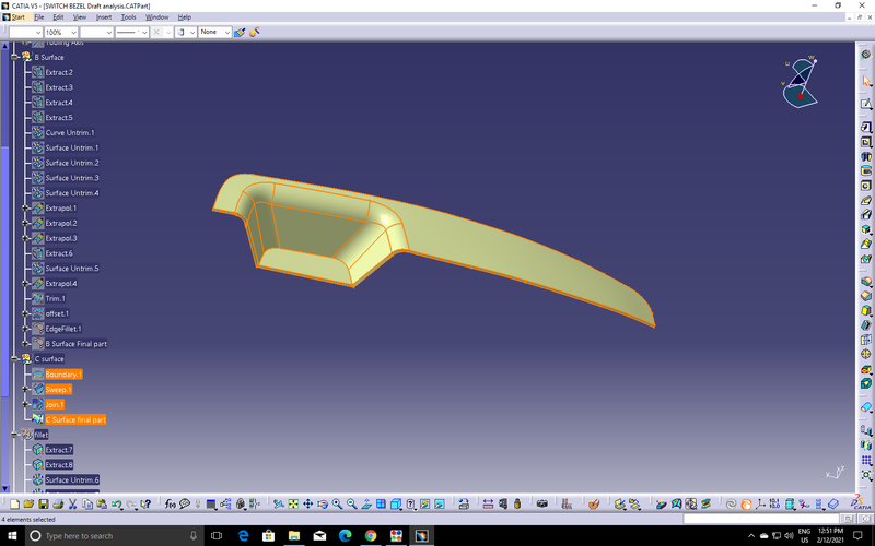 Week 8 - Challenge 3 - Switch Bezel Design : Skill-Lync