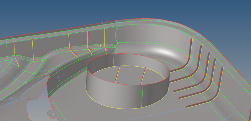 2D Shell Meshing of the CAR side door inner panel for component level ...