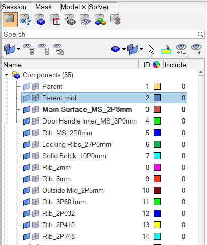 2D Shell Meshing of the CAR side door inner panel for component level ...