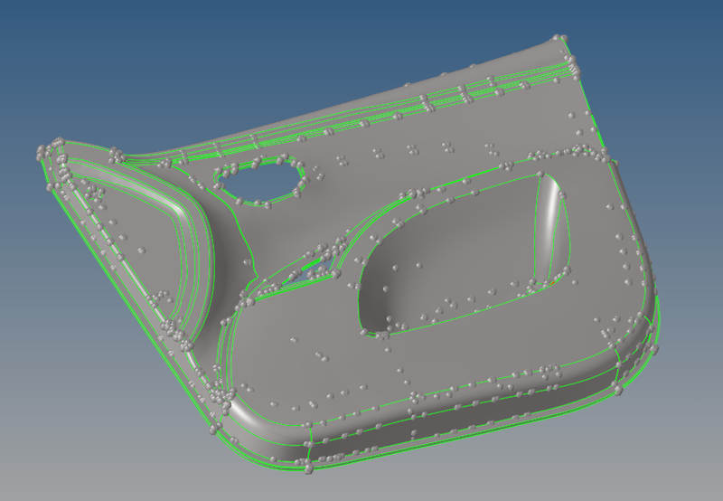 2D Shell Meshing of the CAR side door inner panel for component level ...