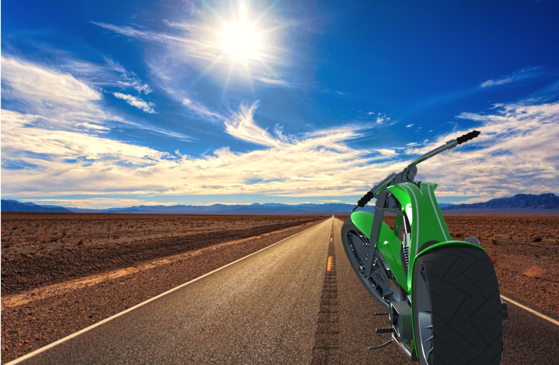 Photo Realistic Rendering of an american chopper and complete design ...