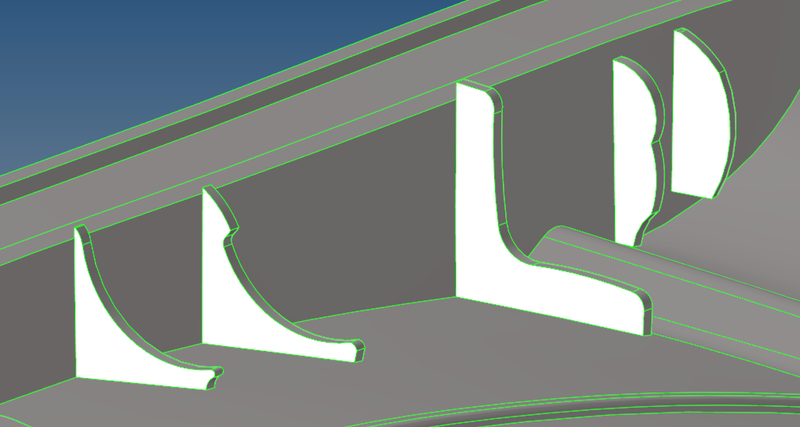 2D Shell Meshing of the CAR side door inner panel for component level ...