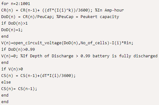 Discharge time for a lead-acid battery using Peukert's Law. : Skill-Lync