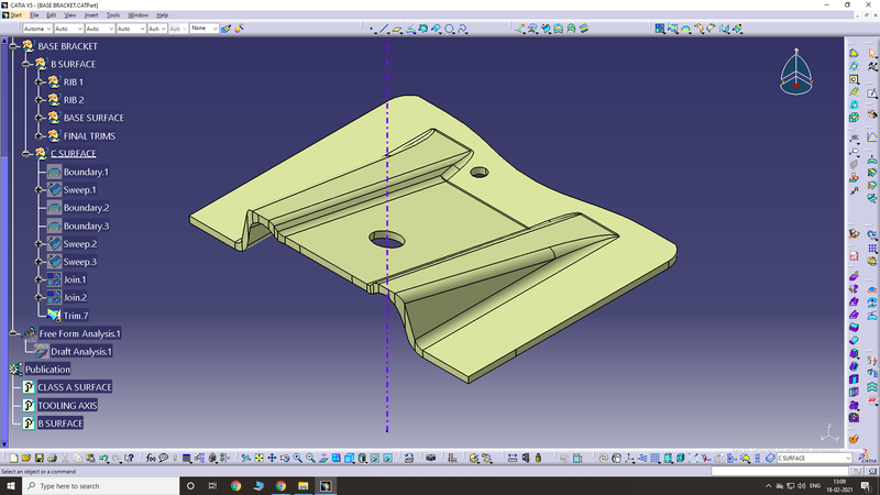 Week 8 - Challenge 2 - Base Bracket Design : Skill-Lync