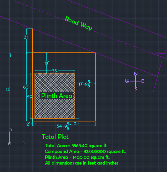 Creating an Architectural plan for the provided plot size and develop ...