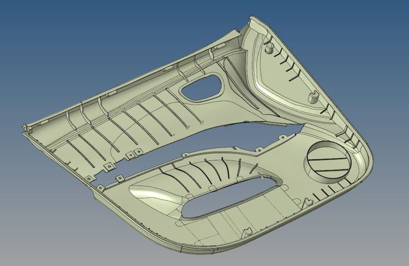 Meshing of Door Inner Panel using Hypermesh : Skill-Lync