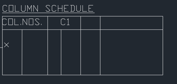 Creation of Column Schedule and Drawing Template using AutoCad : Skill-Lync