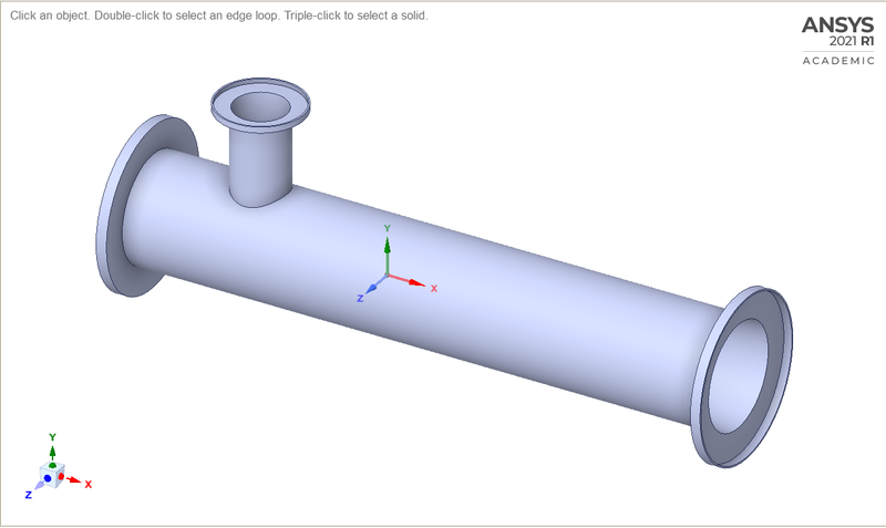 Mixing Tee(Ansys Fluent) : Skill-Lync