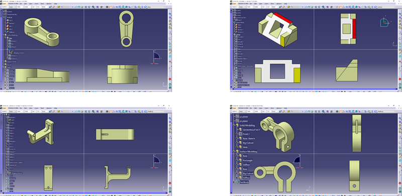 Work Report on Introduction to CATIA V5 : Skill-Lync