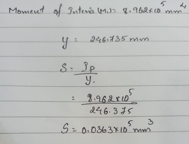 Section Modulus calculation and optimization : Skill-Lync