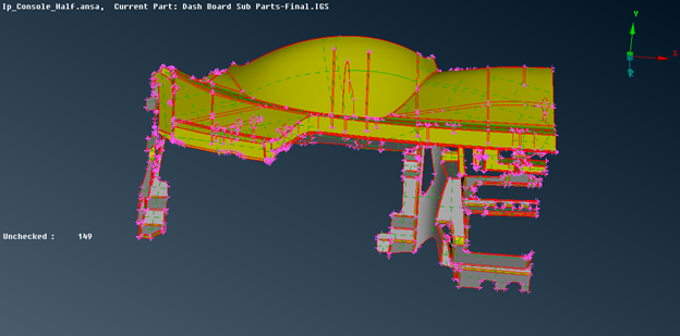 2D meshing on the instrumental Panel using ANSA : Skill-Lync