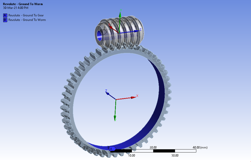 Worm Gear Transient Structural Analysis (ANSYS WORKBENCH) : Skill-Lync