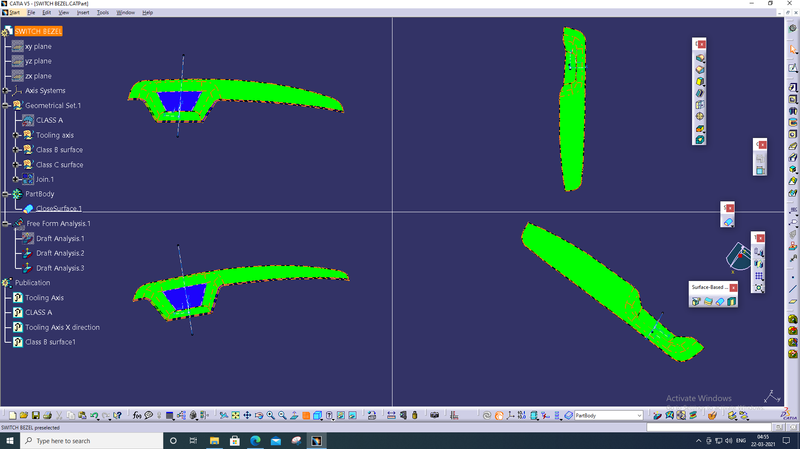 Switch Bezel Design : Skill-Lync