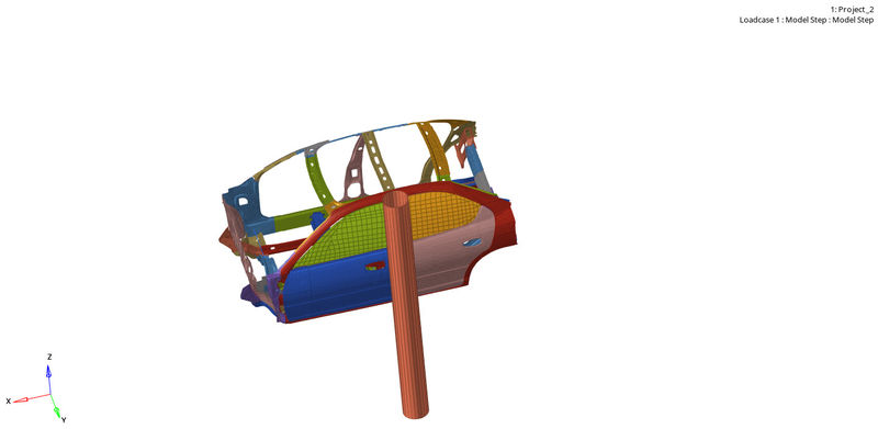 Assignment 7-Side Pole Crash Simulation Challenge : Skill-Lync