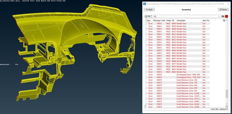 Meshing the Plastic Trim Dashboard of the Automobile for FE Analysis ...