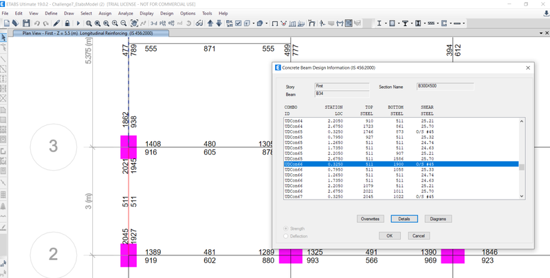 Reinforcement Detailing of Beams from ETABS output : Skill-Lync