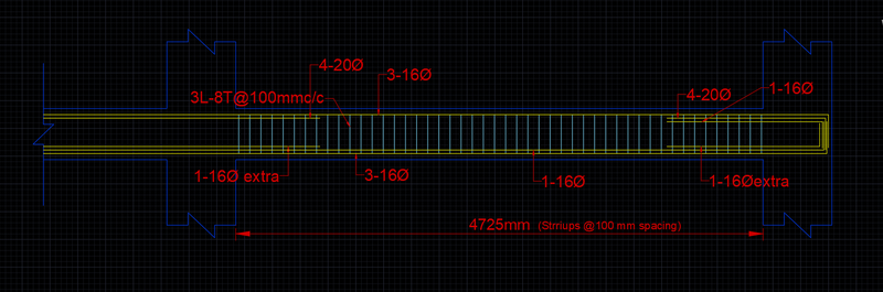 Reinforcement Detailing of Beams from ETABS output : Skill-Lync