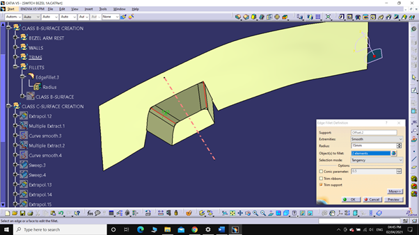 Week 8 - Challenge 3 - Switch Bezel Design : Skill-Lync