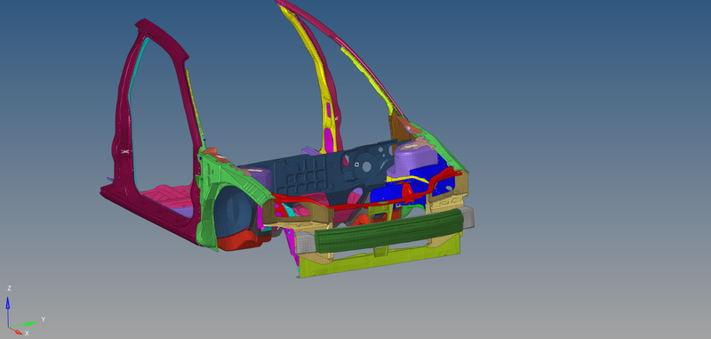 Assignment 6-Frontal Crash Simulation Challenge : Skill-Lync