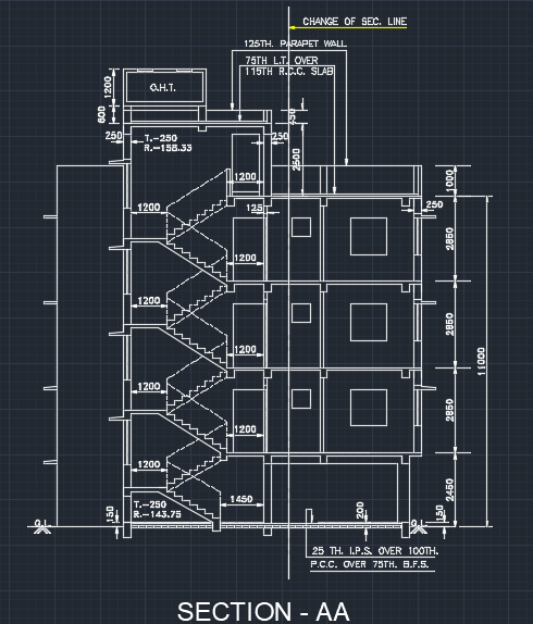 Creating a Layout, Section and Elevation with dimensions using AutoCad ...