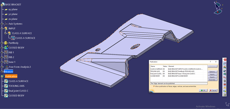 Base Bracket Design using CATIA V5 : Skill-Lync